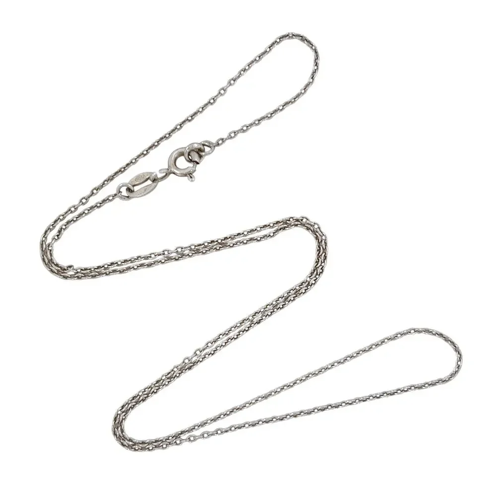 Unbranded | Jewelry | Vintage Sterling Silver 925 2mm Cable Link Chain ...